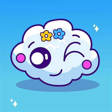 Premium Vector Hand Drawn Cute Cloud Cartoon Design