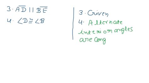 SOLVED 27 For The Exercise Below Fill In The Missing Reasons In The Following Proof Given