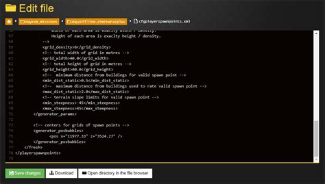 XML Setting Player Spawns In DayZ NITRADO