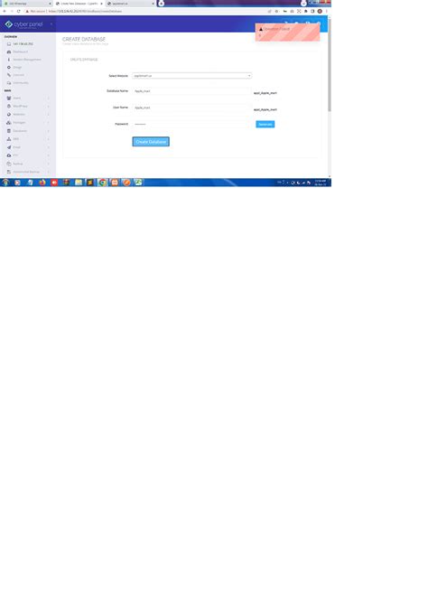 How To Create Database Facing Operation Failed Error Support And