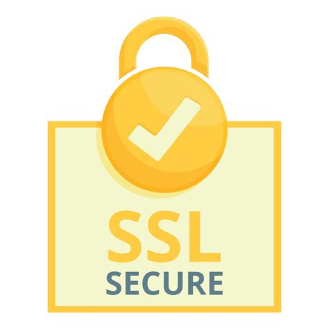 Padlock Secure Ssl Certificate Icon Cartoon Style 14346553 Vector Art At Vecteezy