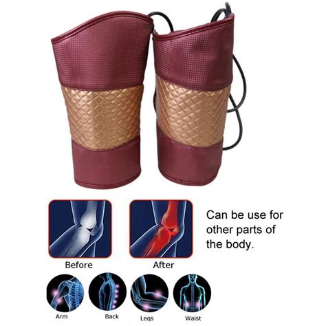 110-240 В Электрический наколенник с обогревом инфракрасный с вибрацией ...