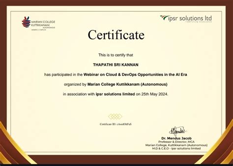 Thapathi Sri K On Linkedin Cloudcomputing Devops Ai Webinar Continuouslearning
