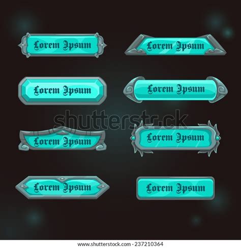 Vector Elements Game Design Stock Vector Royalty Free 237210364