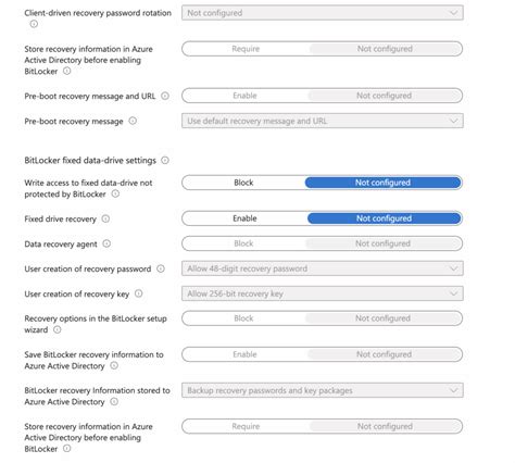 How To Configure Bitlocker With Intune Device Configuration Profile