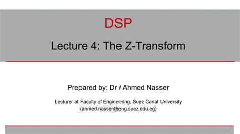 dsp lect 3 digital signal processing pdf