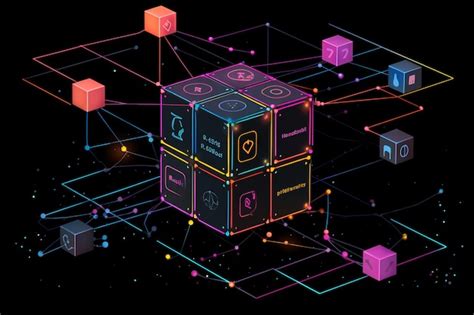 Premium Photo Ai Cloud Diagram Using A Cube