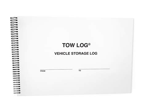 Towing Log Book Log Books Unlimited Towing Log Book Log Books Unlimited