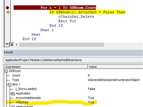 vba delete sick dimension chain sets autodesk community