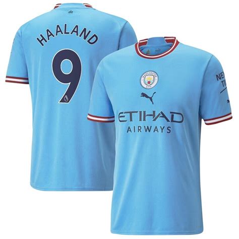 Erling Haaland Manchester City Puma 202223 Home Replica Player Jersey