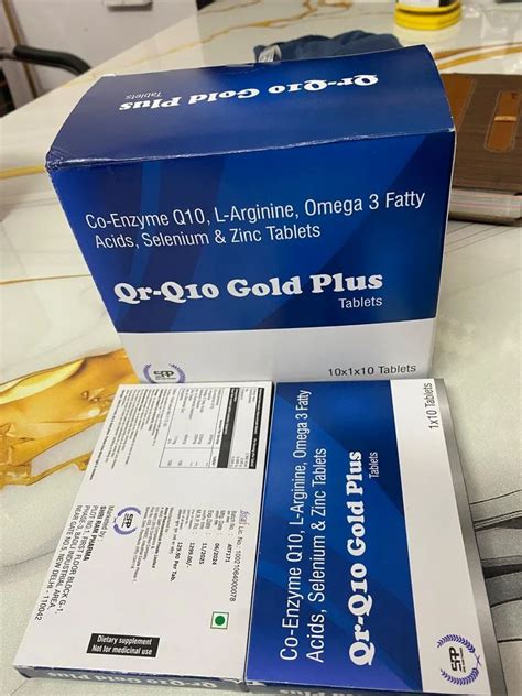 Co Enzyme 10 L Arginie Omega Faty Acid Selenium Andzinc Tabllet Pack Size 110 At ₹ 1299stripe