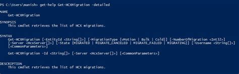Managing Hcx Migration Via Powershell