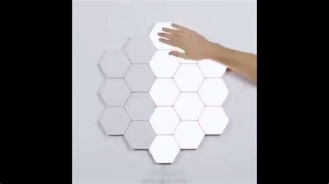 육각 조명 게임 컴퓨터 무드등 Led등 Led전구 거실인테리어 블루투스 전등 Rgb 실내 앱 원격 야간 벽 룸 Youtube
