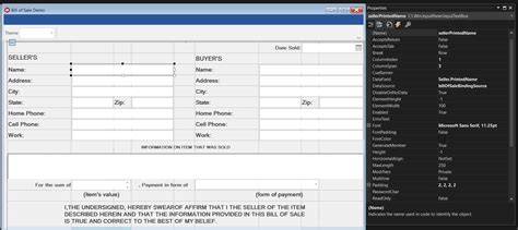 How To Create A Bill Of Sale Form Using Winforms Inputpanel Componentone