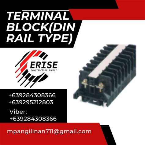 Terminal Block Din Rail Type Commercial And Industrial Construction Tools And Equipment On Carousell
