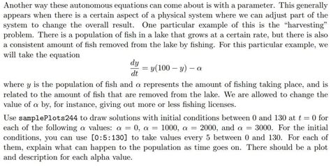 Solved Solve The De And Write Matlab Code For It This Is