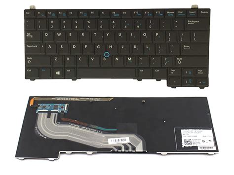 Genuine Dell Latitude E5440 Laptop Keyboard With Pointing Stick Pointer With Led Backlight