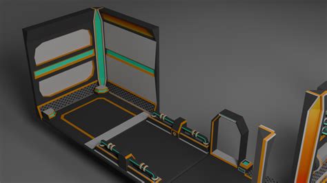 Modular Scifi Assetpack Low Poly Superhive Formerly Blender Market