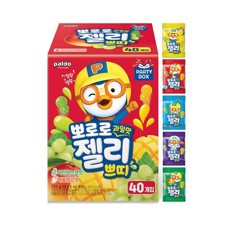 팔도 어린이 젤리 ‘뽀로로 과일맛젤리 쁘띠 누적 판매량 60만개↑