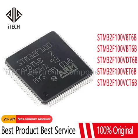 1pçs Stm32f100v8t6b Stm32f100vbt6b Stm32f100vct6b Stm32f100vdt6b