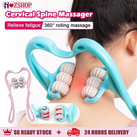 🔥sg 24h Ship🔥cervical Spine Massager Handheld Massager Shoulder Neck