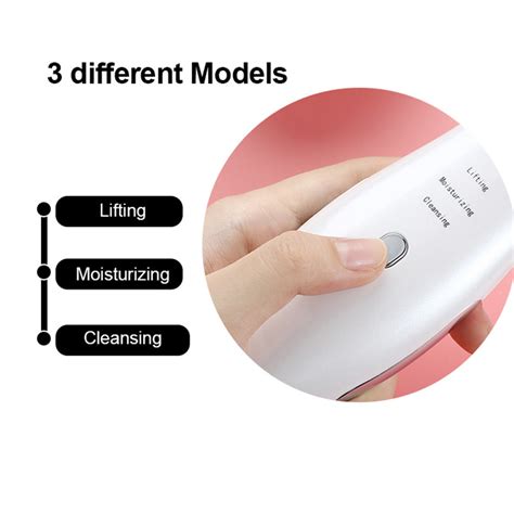 Badu Bg Ултразвуков скрубер за пилинг на кожата Лопата за премахване на йони от акне черни