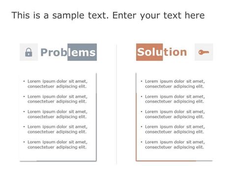 Problem Solution PowerPoint Template Powerpoint Templates Problem And Solution