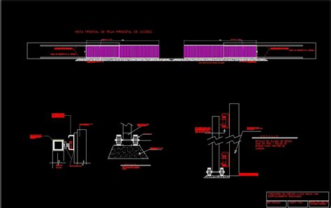 Sliding Gate With Stock Of 2 Sheets Dwg Block For Autocad • Designs Cad