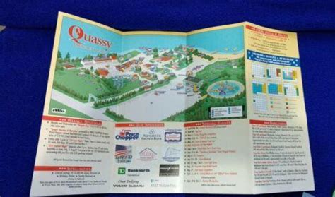 2006 Quassy Amusement Park Map And Guide And Calendar Excellent Condition 3776518781
