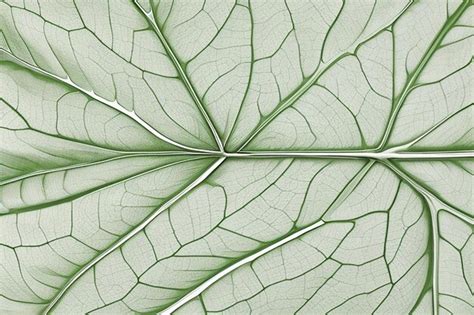 Premium AI Image Subtle Elegance White Leaf Texture With Intricate Veins Creating A Delicate