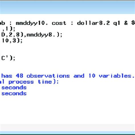 Error Free Assignment Sas Log This Is The Sas Log Which Generates