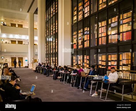 London Interior View Of The British Library On Euston Road The