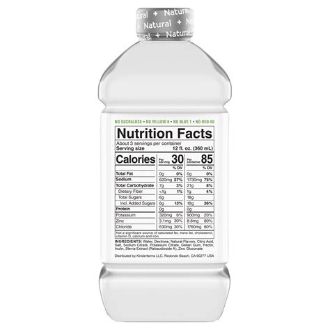 Kinderlyte Advanced Natural Electrolyte Drink Lemon Lime 33 8 Fl Oz Shipt