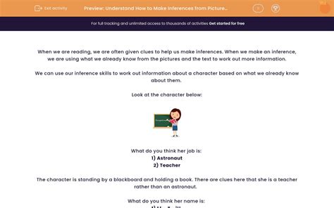 Understand How To Make Inferences From Pictures And Text Worksheet Edplace