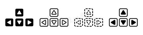Computer Keys Vector Set Computer Buttons Arrows And Letters Vector Gamer Keys On The Keyboard