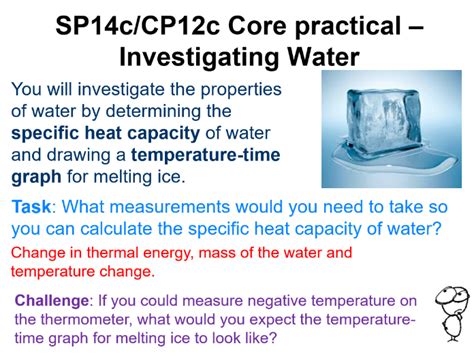 Investigating Water Core Practical Sp14c Cp12c Edexcel 9 1 Gcse Physics Particle Model
