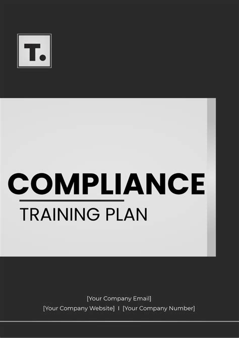 Free Compliance Training Plan Template Edit Online And Download
