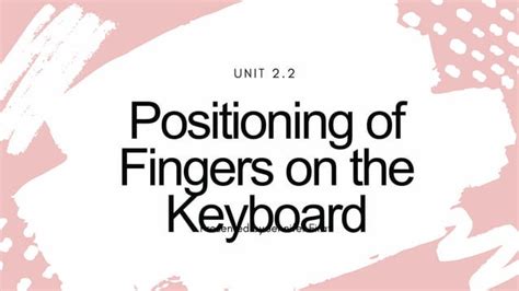 Basic Computer Keyboarding Skills Pptx