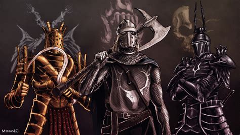 Knight Lautrec Of Carim Yurt The Silent Chief And Creighton Of Mirrah