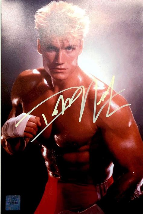 Rocky Iv Signed Ivan Drago Played By Dolph Lundgren 8x10 Photo
