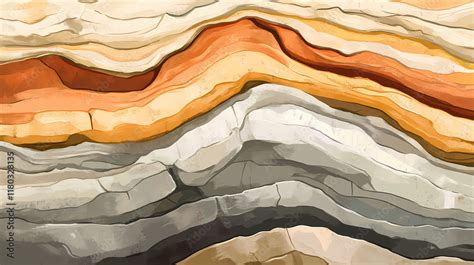 Sedimentary Rock With Layers Of Sandstone Shale And Limestone Geology Texture Earth