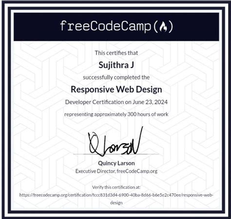 sujithra j on linkedin responsivewebdesign html css freecodecamp learningjourney