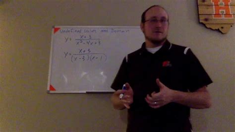 Rational Functions Undefined Values And Domain Youtube