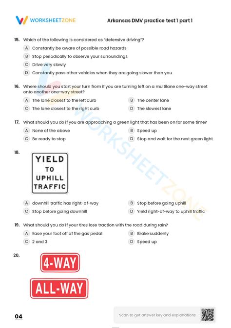 Printable Dmv Practice Test With Answers Free Printables