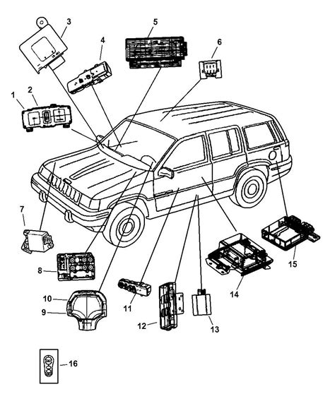 An Illustrated Guide To The 1997 Jeep Cherokee Se 2 Door Parts