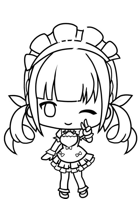Chibi Anime Coloring Pages 2025
