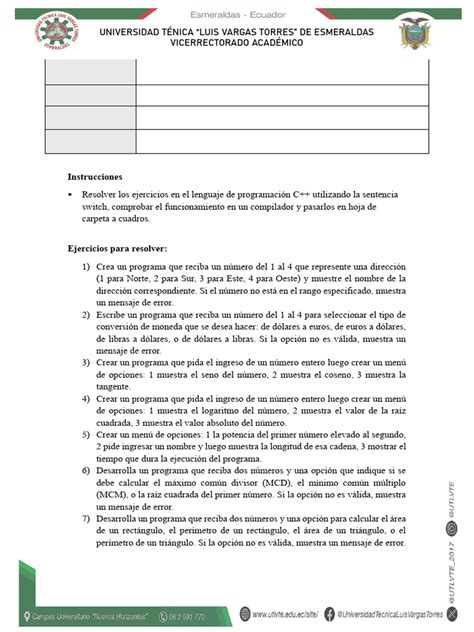 Estructura Switch Pdf Estructura Switch Pdf