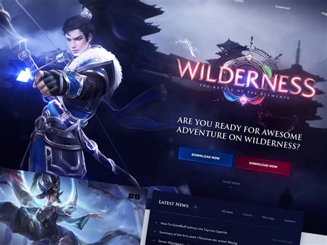 Mmorpg Website Designs Themes Templates And Downloadable Graphic Elements On Dribbble