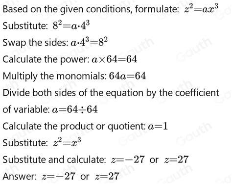 Solved 5 Lf Z 2 Is Directly Proportional To X 3 And Z 8 When X 4 Find The Values Of Z When X