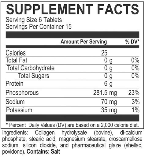 Preprotein® Unflavored Collagen Tablets 90ct Bottle